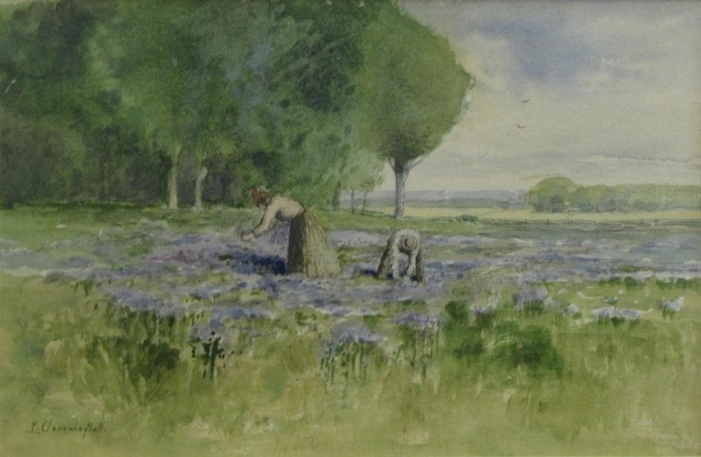 L. Clarence Ball | Flower Pickers | MutualArt