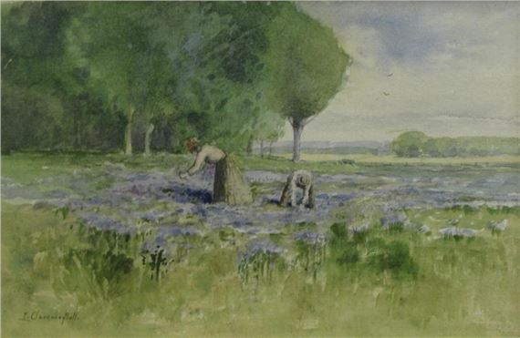 L. Clarence Ball | Flower Pickers | MutualArt