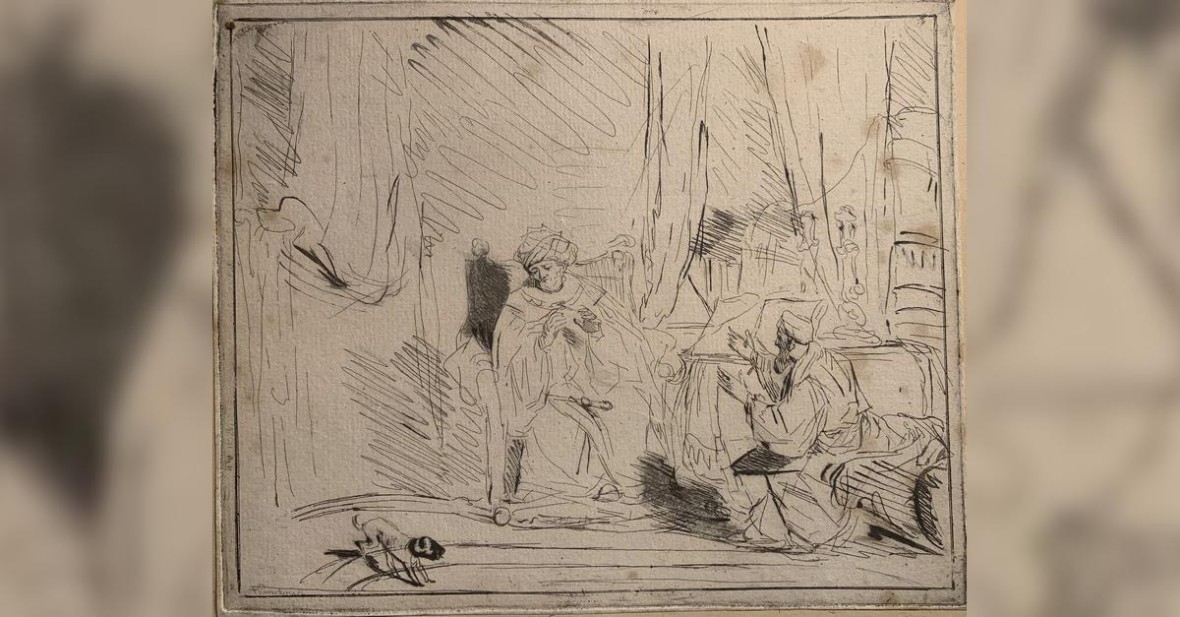 Rembrandt van Rijn | The Prophet Nathan reproaches David for his ...