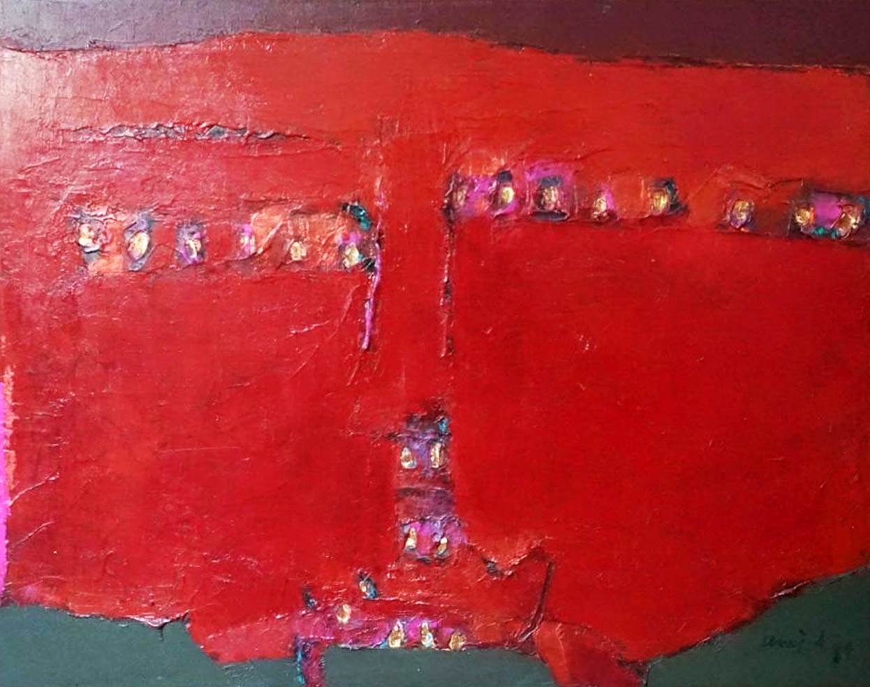 Umi Dachlan | Noktah-noktah Emas Pada Bidang Red Iron Oxide Deep (1994 ...