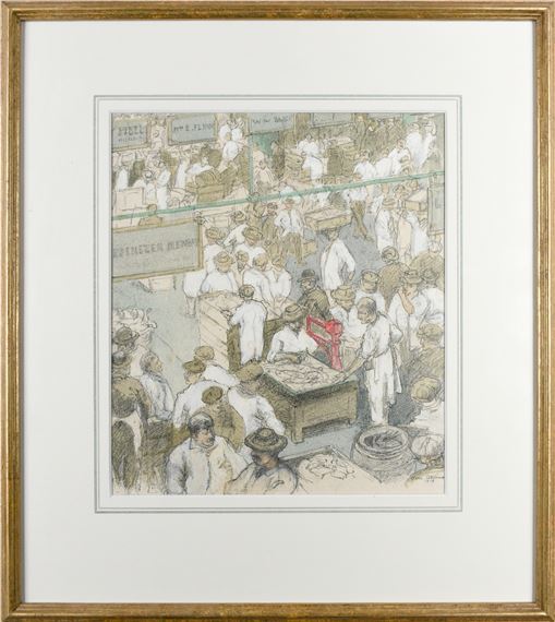 Clare Atwood | The fish market (1913) | MutualArt