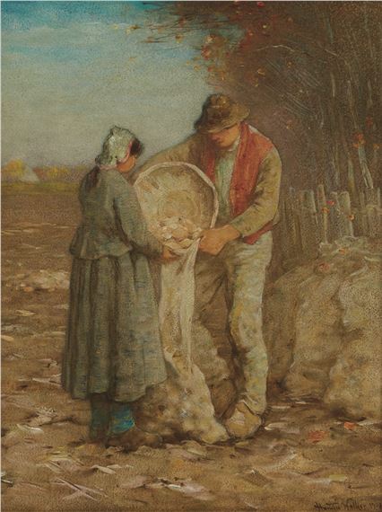 Horatio Walker | The Potato Gatherers (1908) | MutualArt