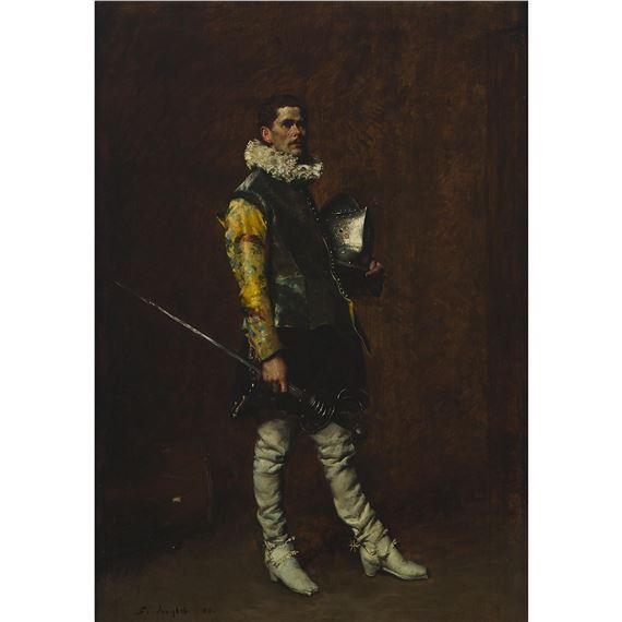 Ferdinand Roybet | The Dashing Cavalier (1871) | MutualArt
