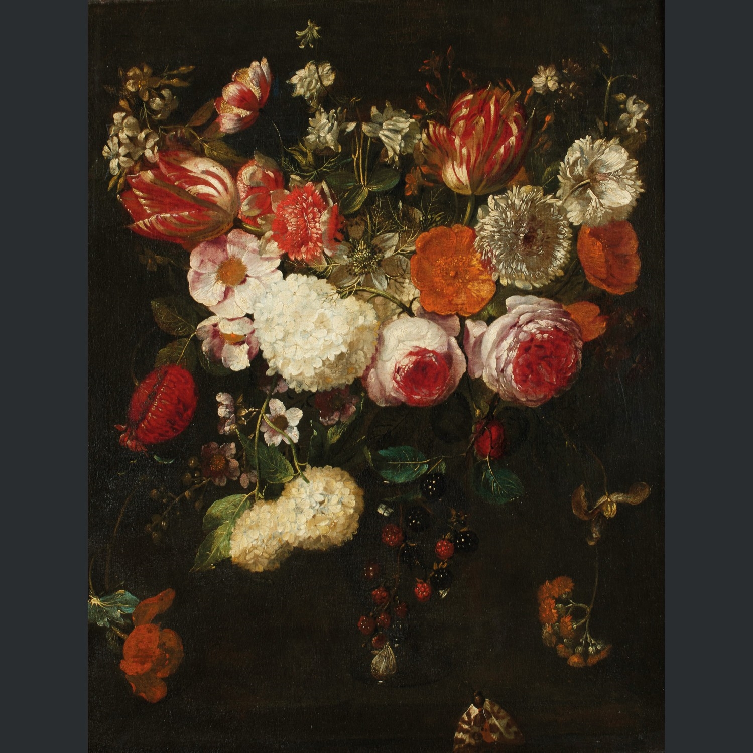 Gaspar Peeter de Verbruggen the Younger | Bouquet de fleurs et papillon ...