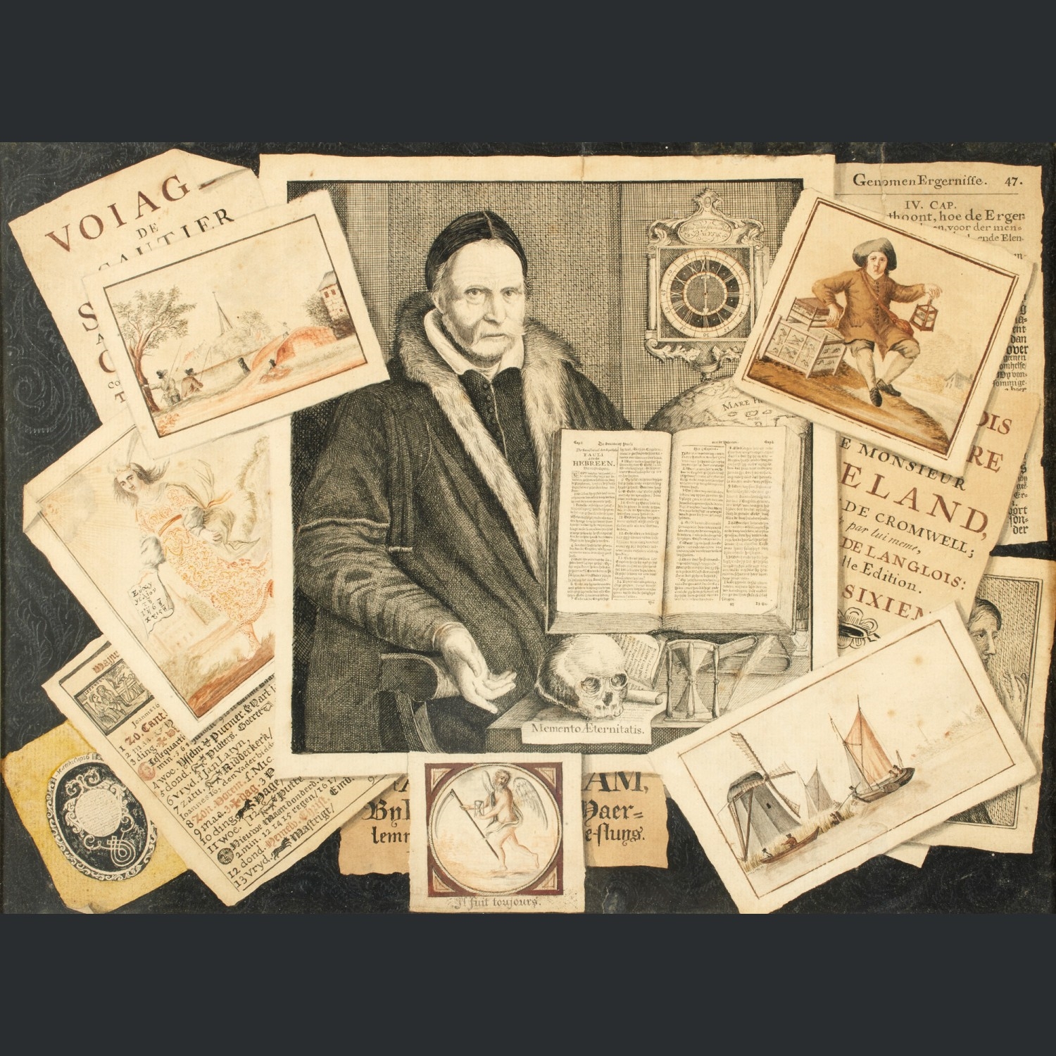 Dutch School, 18th Century | Trompe l'oeil aux gravures et au portrait ...