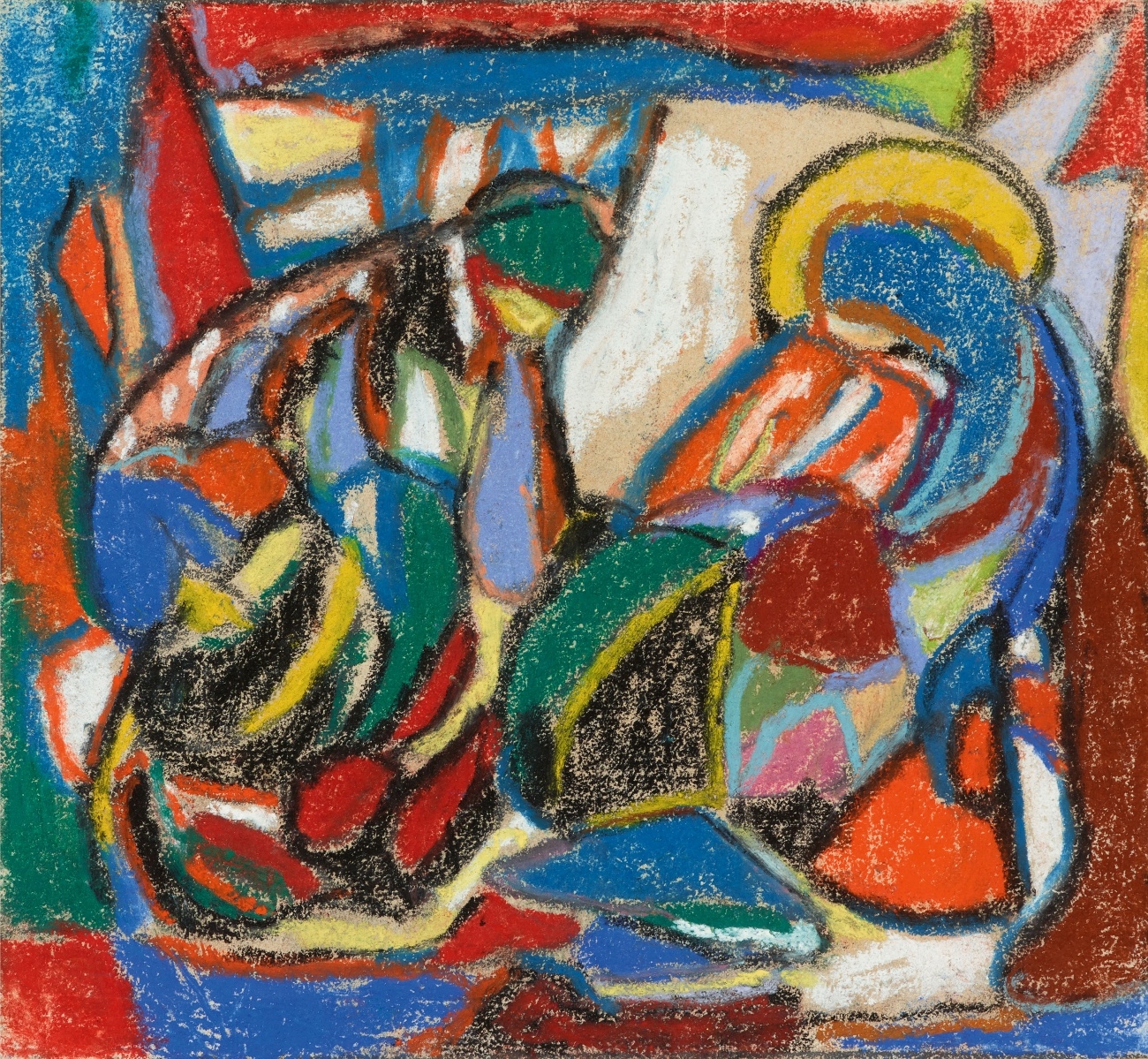 Adolf Hölzel | Anbetung (1915) | MutualArt