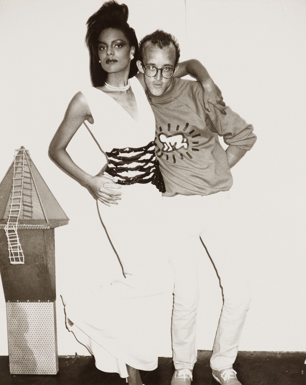 Andy Warhol | Keith Haring with Wanakee Pugh (1984) | MutualArt