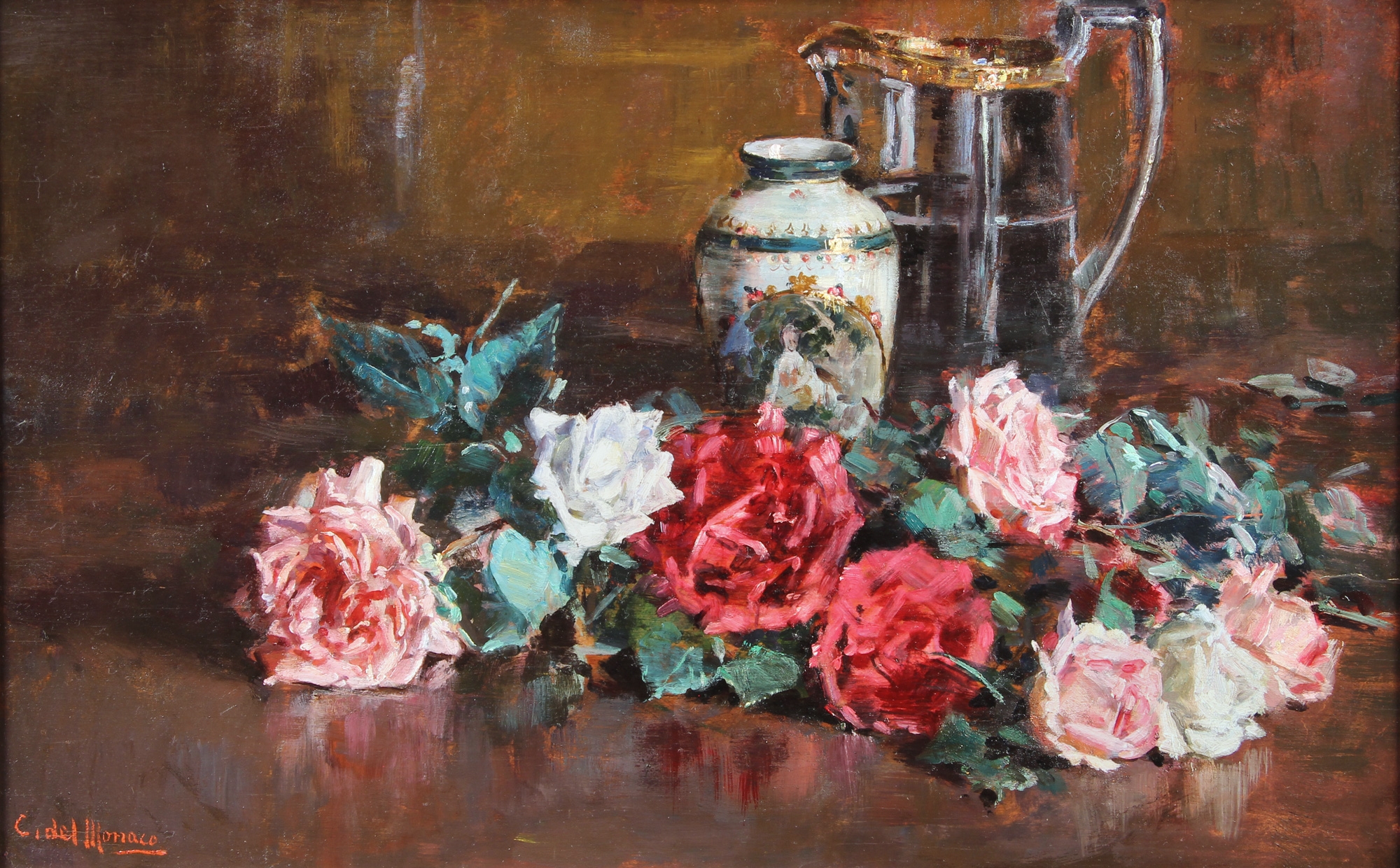Crisanto Del Monaco | ROSAS SOBRE LA MESA | MutualArt