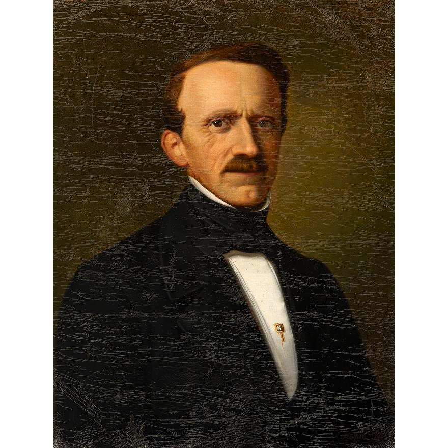 Joseph Stocker | Herrenportrait (1869) | MutualArt