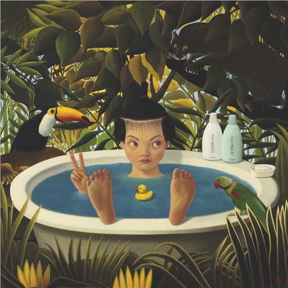 Mitsuru Watanabe | Naoko Bathing in Rousseau’s Forest (2013) | MutualArt