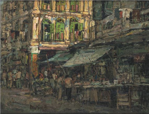 Tan Choh Tee | Chinatown Scene (1989) | MutualArt