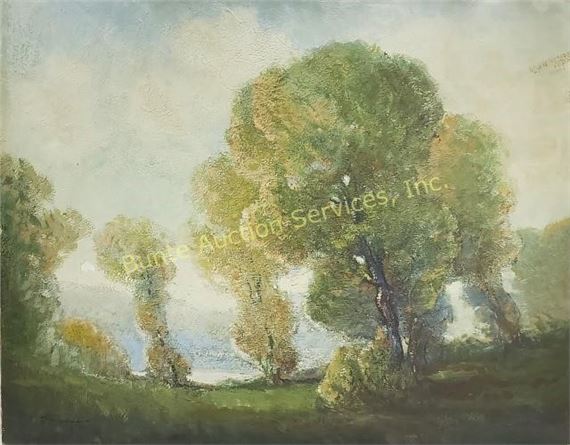W.C. Emerson | Landscape with trees | MutualArt