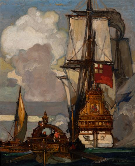 Elijah Albert Cox | Galleon and Smaller Ships | MutualArt