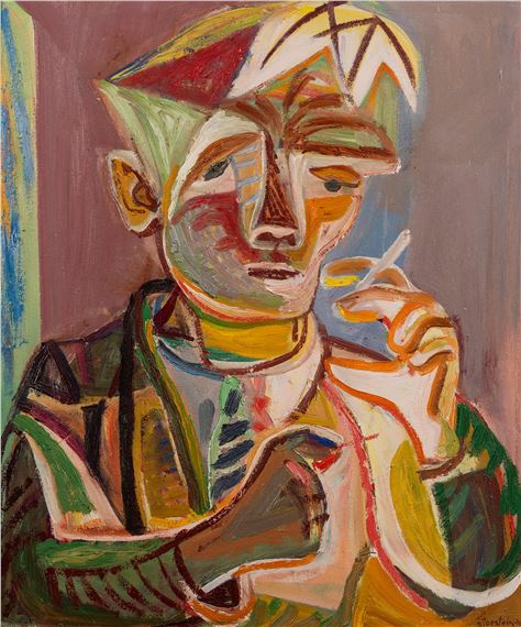 Aage Storstein | Sigarettrøyker (1948) | MutualArt