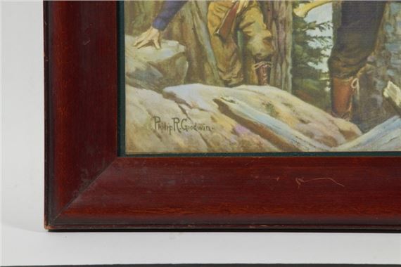 Philip R. Goodwin | Two Lumbermen Encountering a Mama Bear with her Two ...