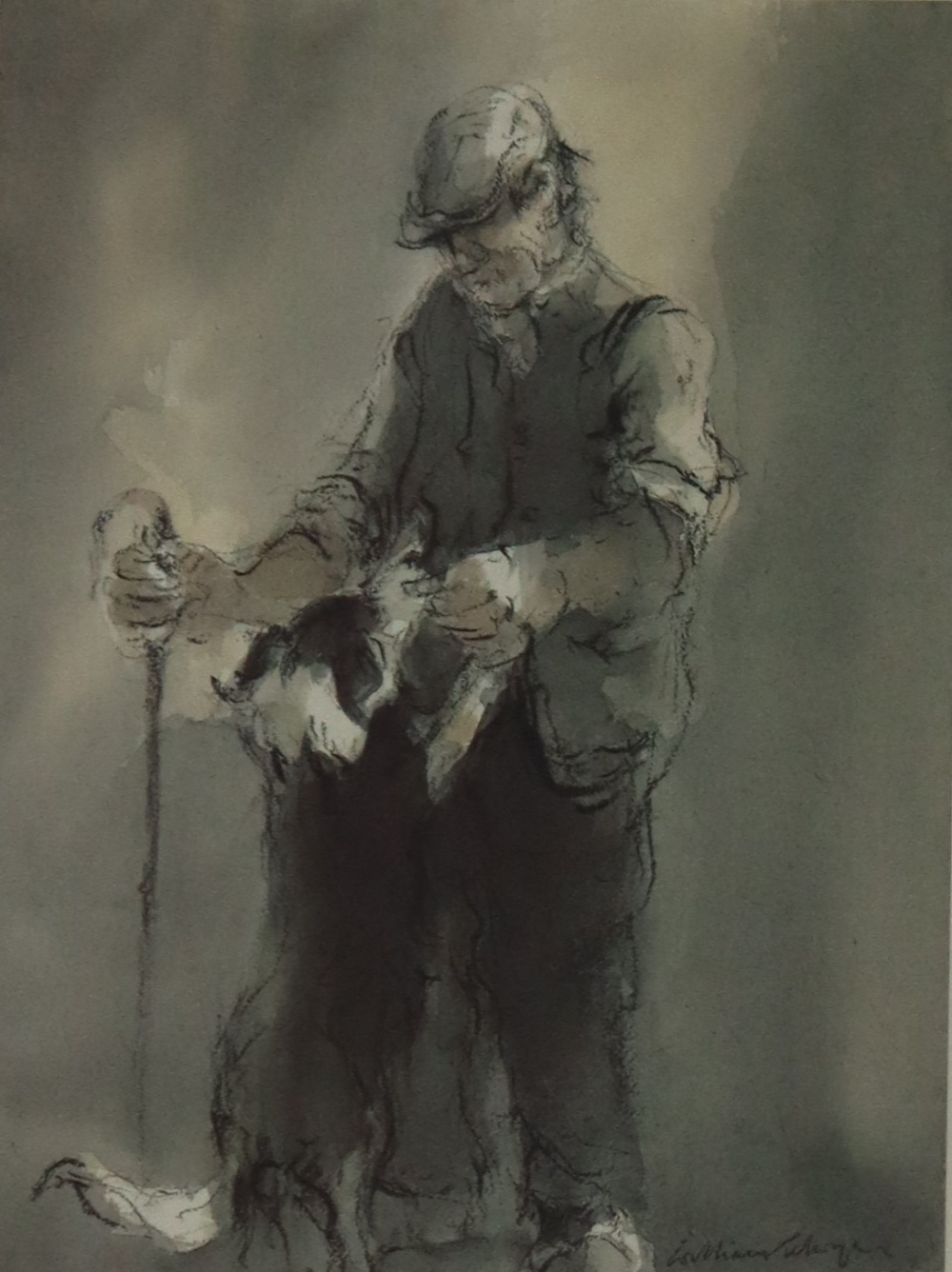 William Selwyn | A farmer and dog | MutualArt