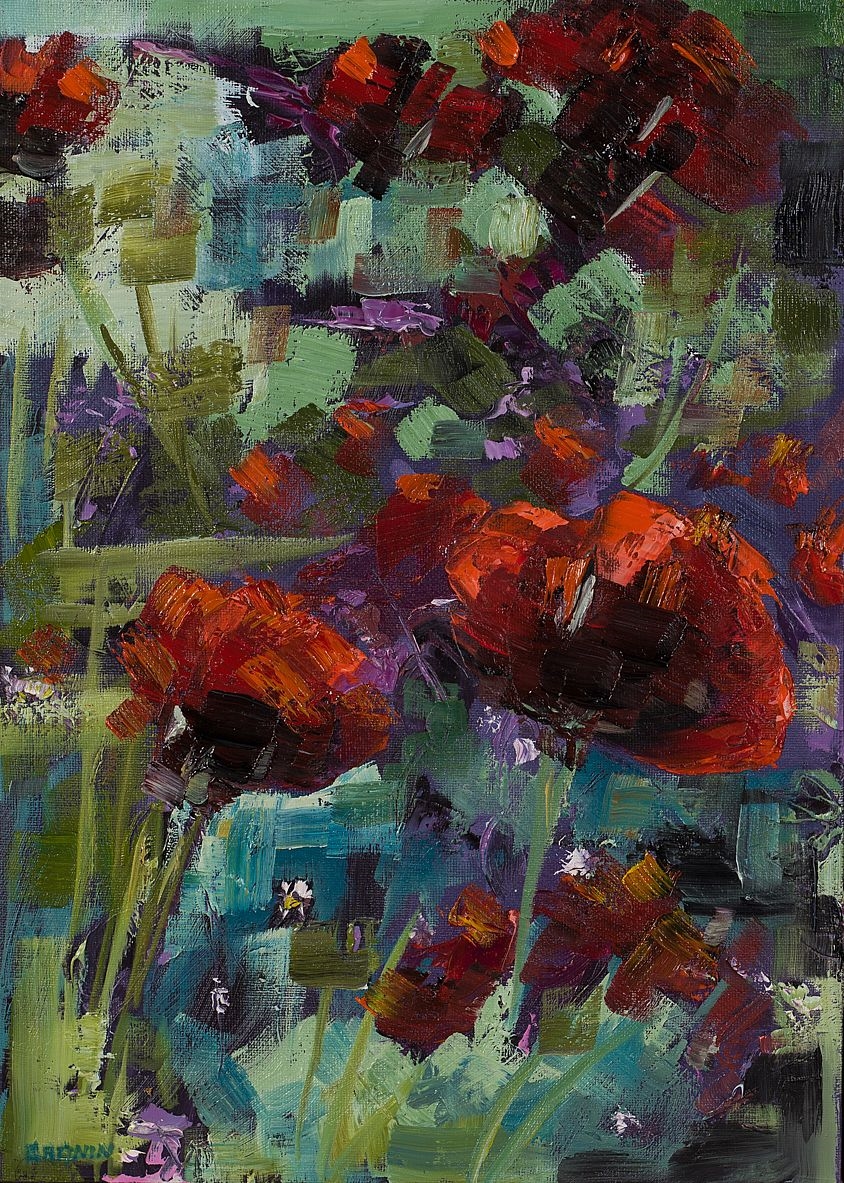 Susan Cronin | POPPIES IN THE WILD | MutualArt