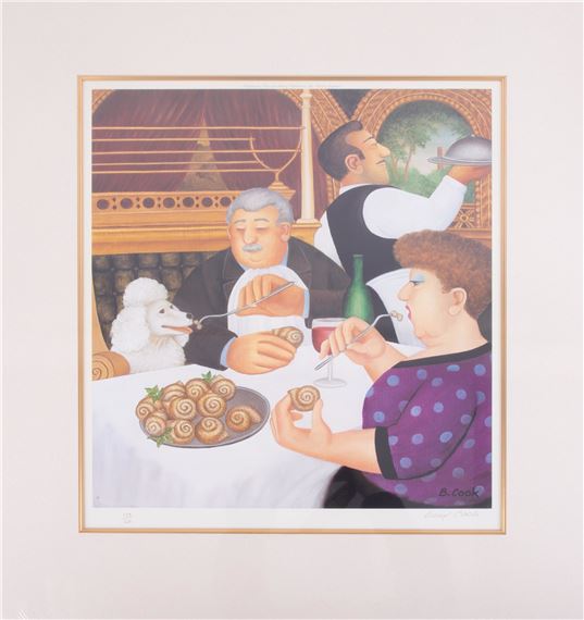 Beryl Cook | 'Dining in Paris' | MutualArt