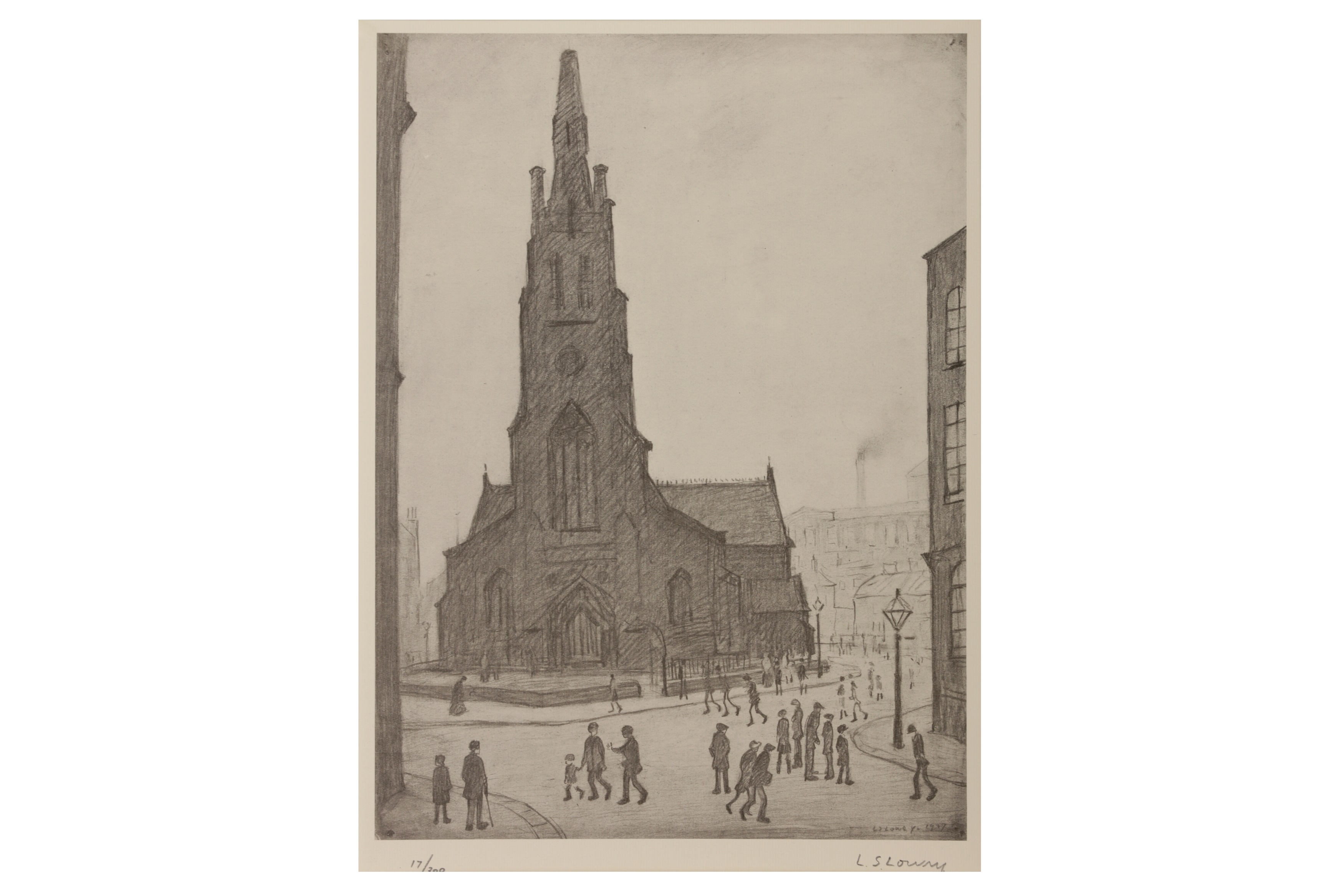 Laurence Stephen Lowry | St Simons Church, Salford (1928) | MutualArt