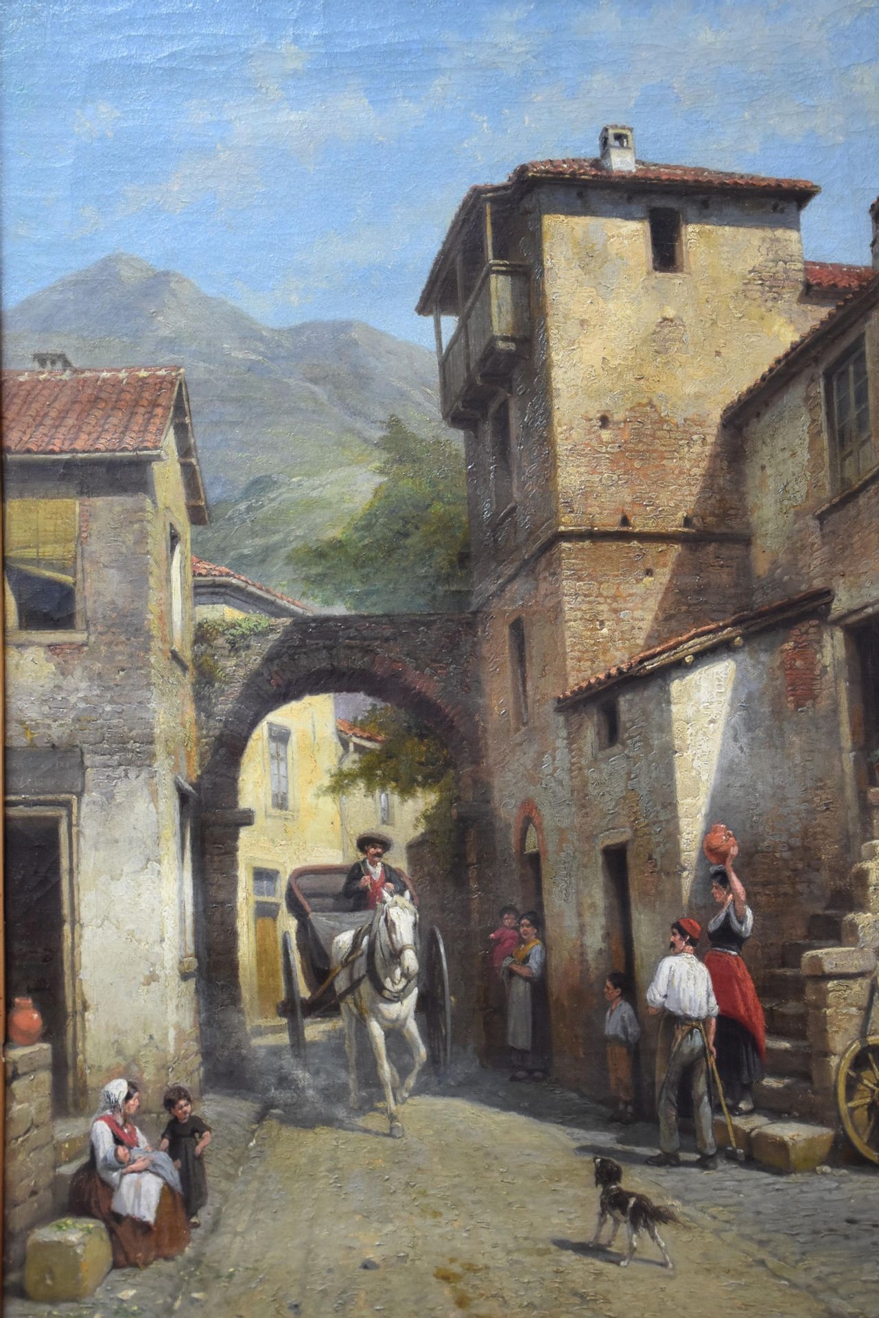 Jacques François Carabain | Street in Italy animated with characters ...