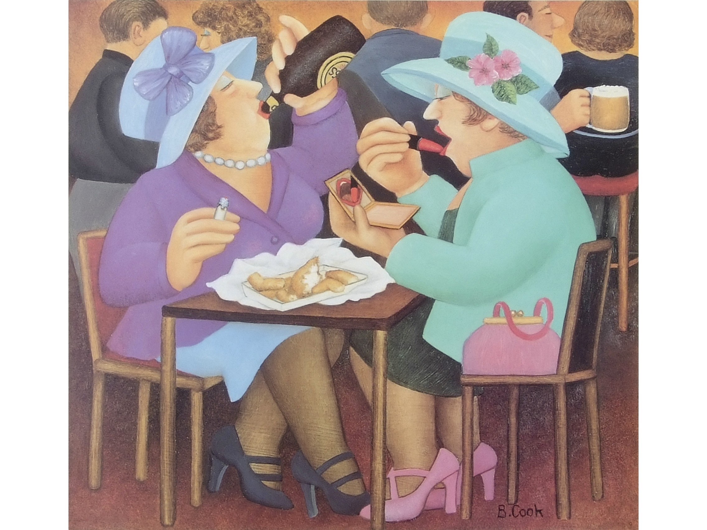 Beryl Cook | Ladies Who Lunch (2004) | MutualArt