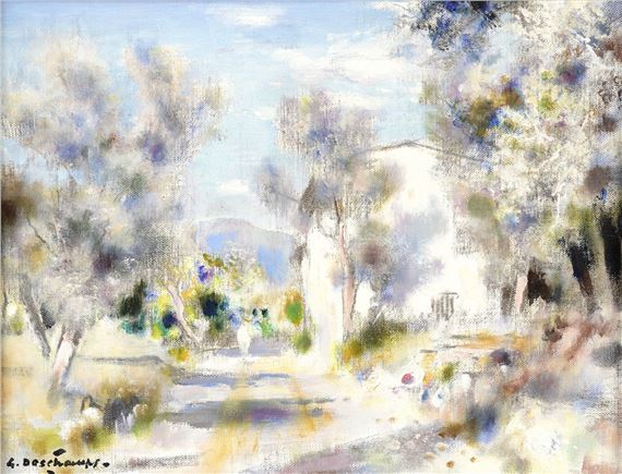 Gabriel Deschamps | Olive trees and Mas near Grasse | MutualArt