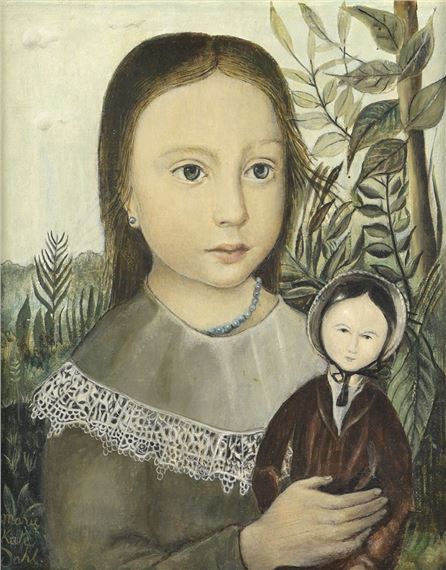 Marie Dahl | Young girl with a doll | MutualArt