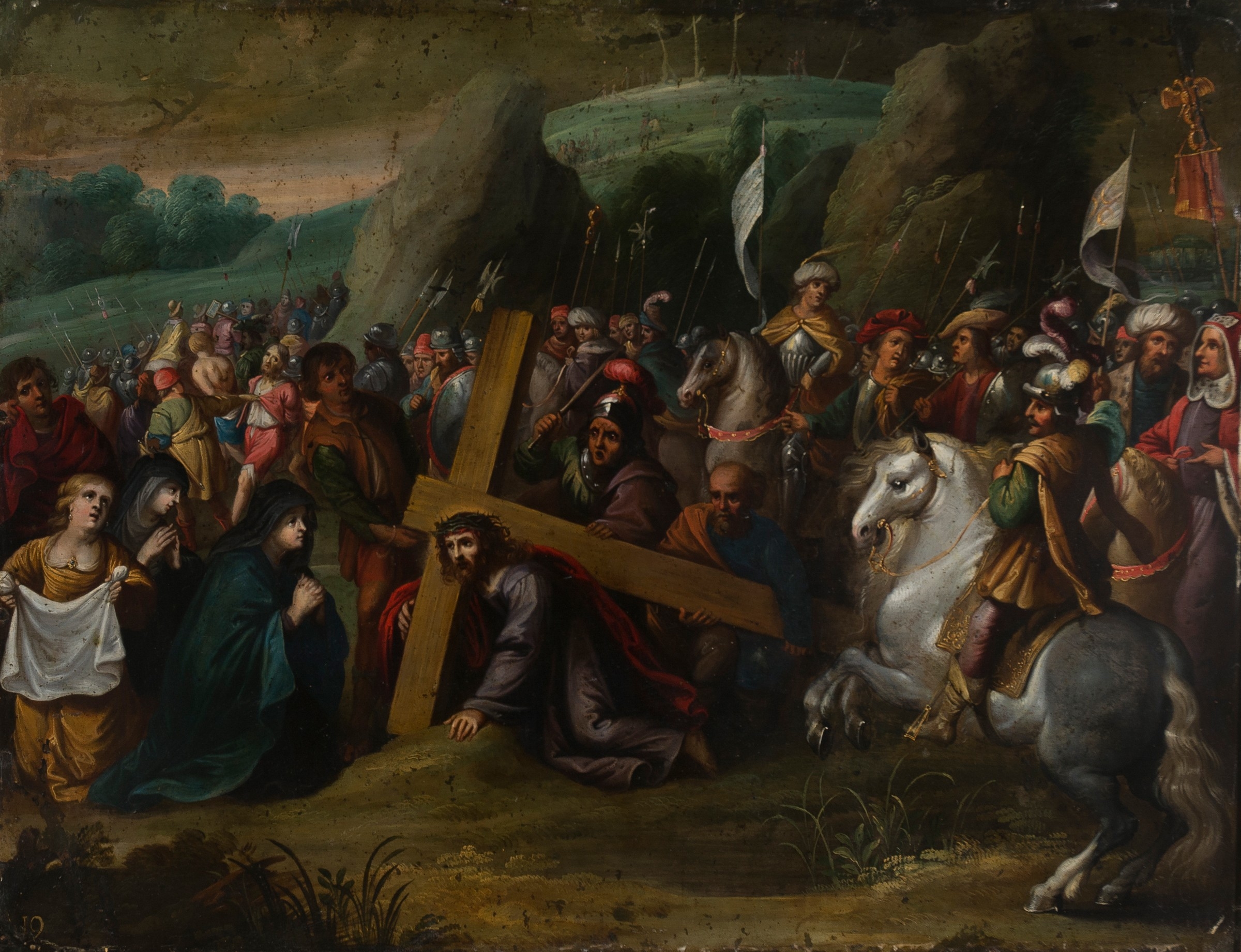 Baltasar de Echave Ibía | Fall of Jesus on the way to Calvary | MutualArt
