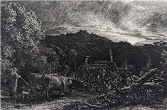 Samuel Palmer | The Sleeping Sheppard - Early Morning (1854 - 1857 ...