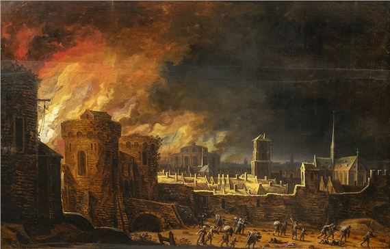 Egbert Poel | The Great Fire of Delft | MutualArt