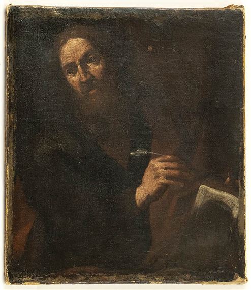 Neapolitan School, 17th Century | Bust of an evangelist(?) | MutualArt