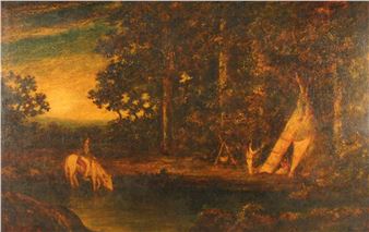 Ralph Albert Blakelock | Moonlight | MutualArt