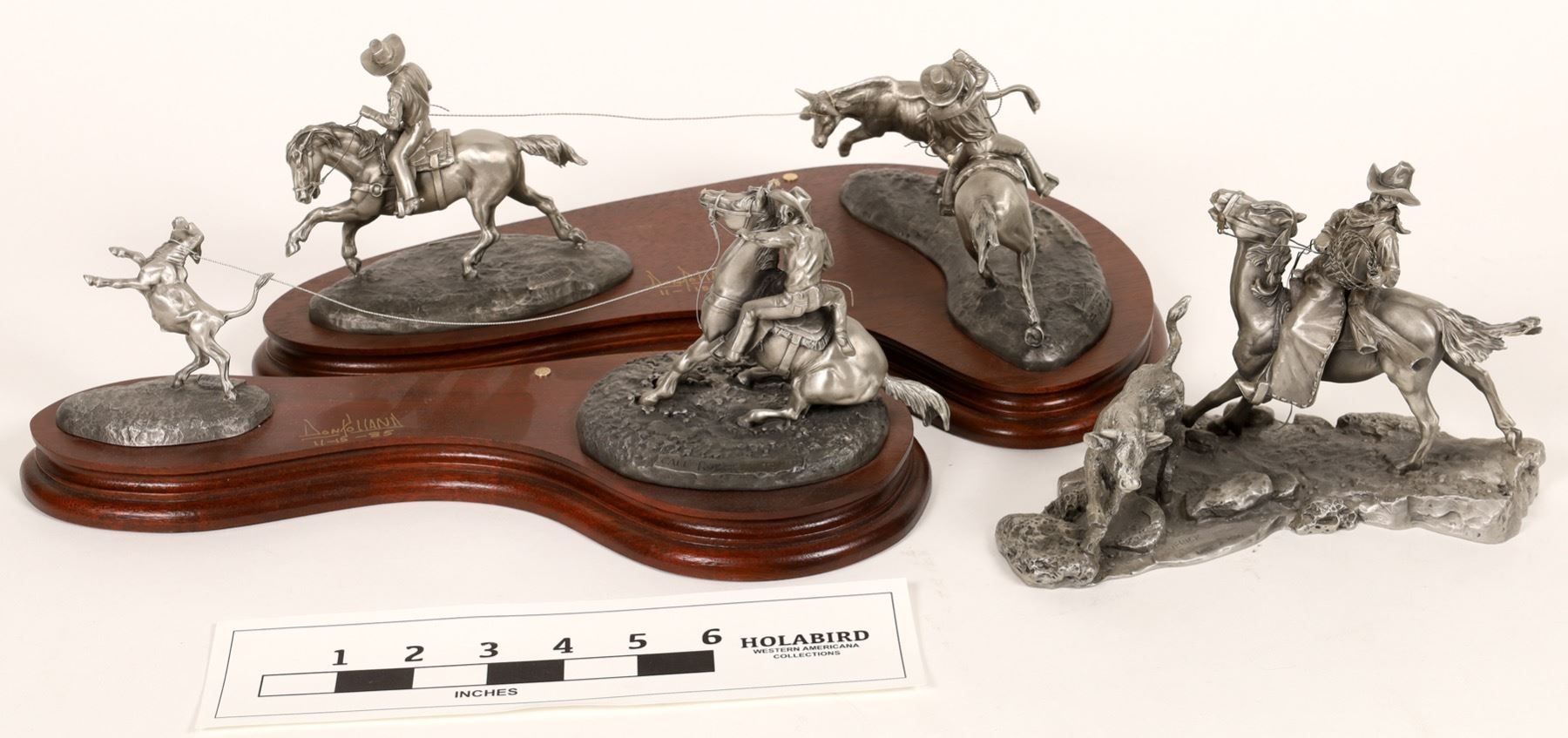 Donald Jack Polland | A trio of Chilmark pewter sculptures featuring ...