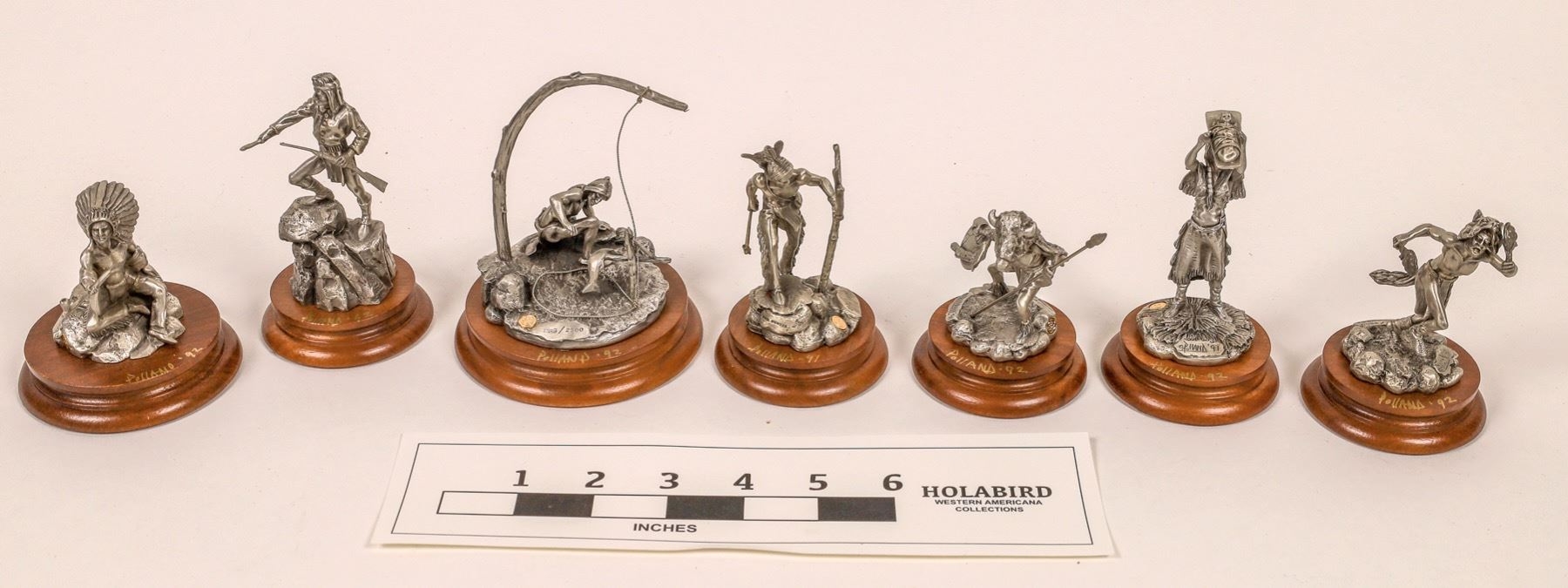 Donald Jack Polland | Native American Pewter Statues (1992) | MutualArt