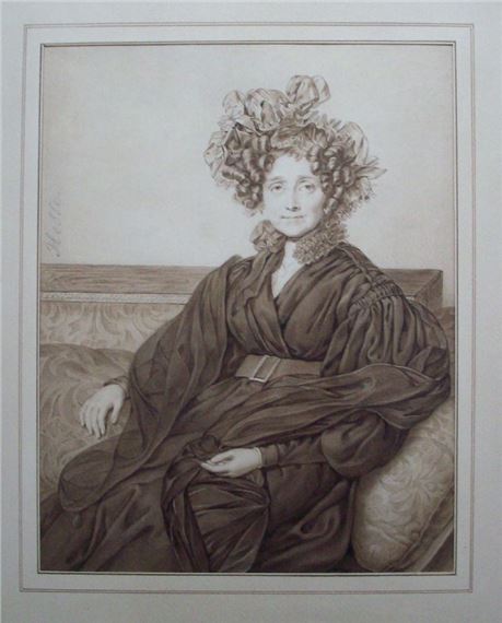 Alexandre Hesse | Portrait of a woman seated on a sofa | MutualArt