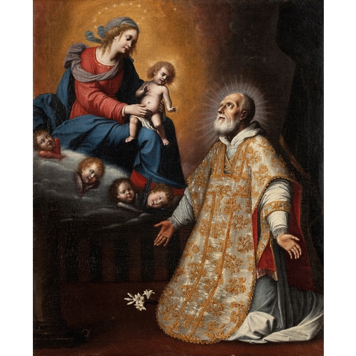 Mario Balassi | Madonna con Bambino e santo | MutualArt