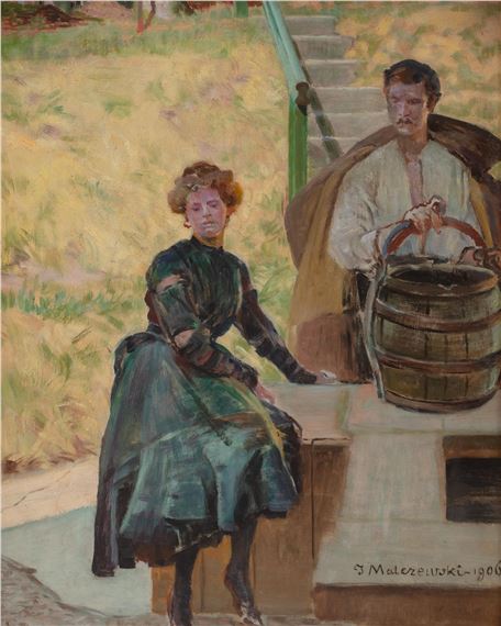 Jacek Malczewski | ARTYSTA I CHIMERA (1906) | MutualArt