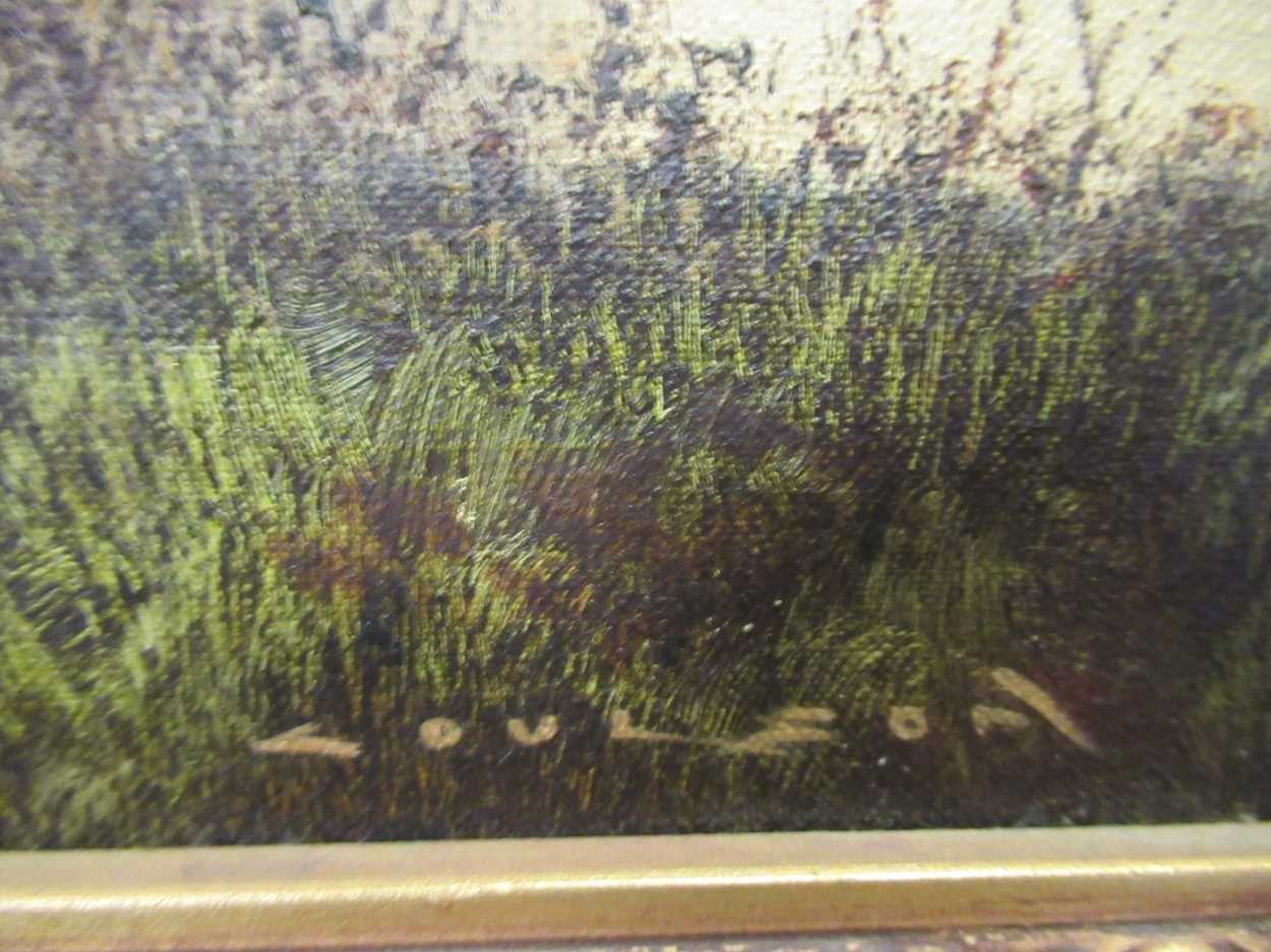 Gerald Coulson | River landscape at sunset, | MutualArt