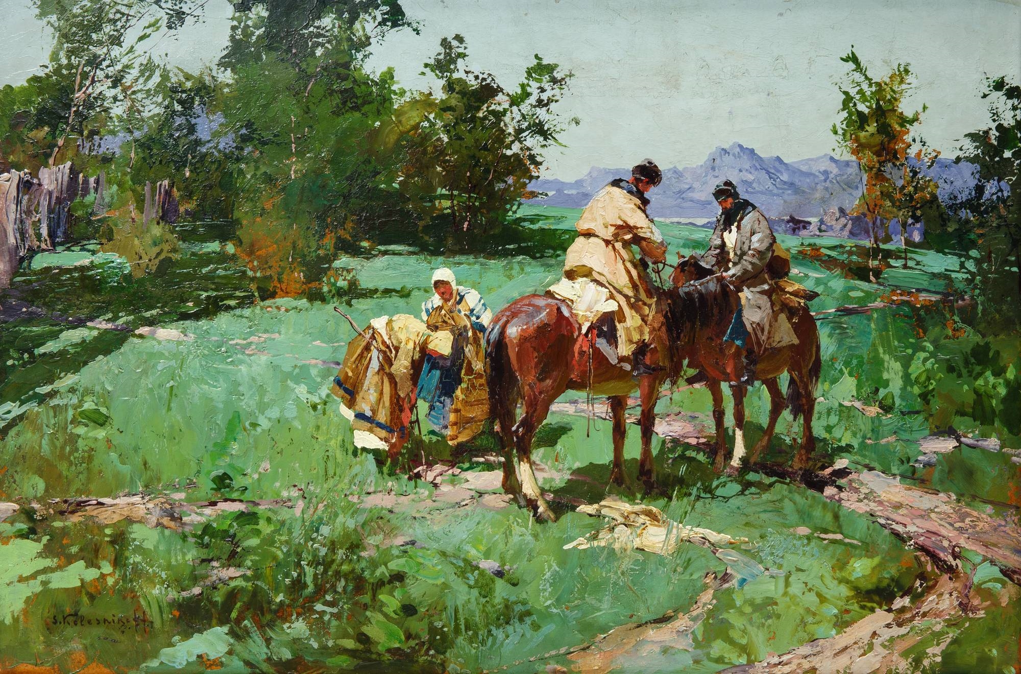 Stepan Fedorovich Kolesnikov | Onward riders | MutualArt