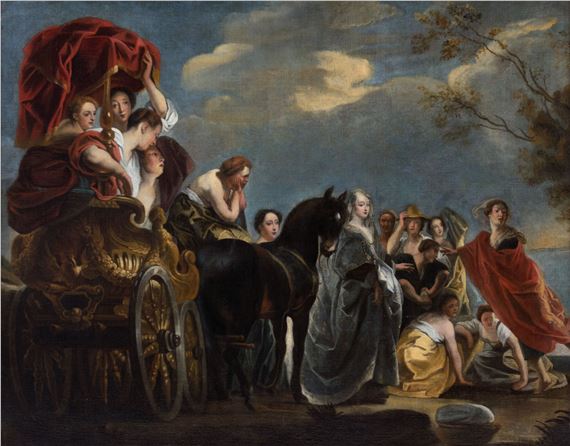 Jacob Jordaens | Nausicaa and her servants in the garden of Alcinous ...