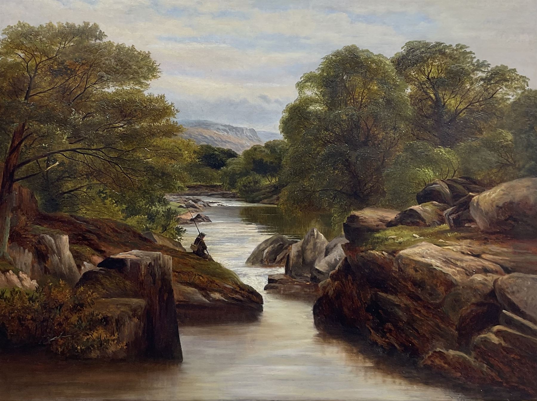 Thomas Spinks | 'Fishing on the Lledre' North Wales | MutualArt