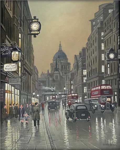 Steven Scholes | Fleet Street London (1958) | MutualArt