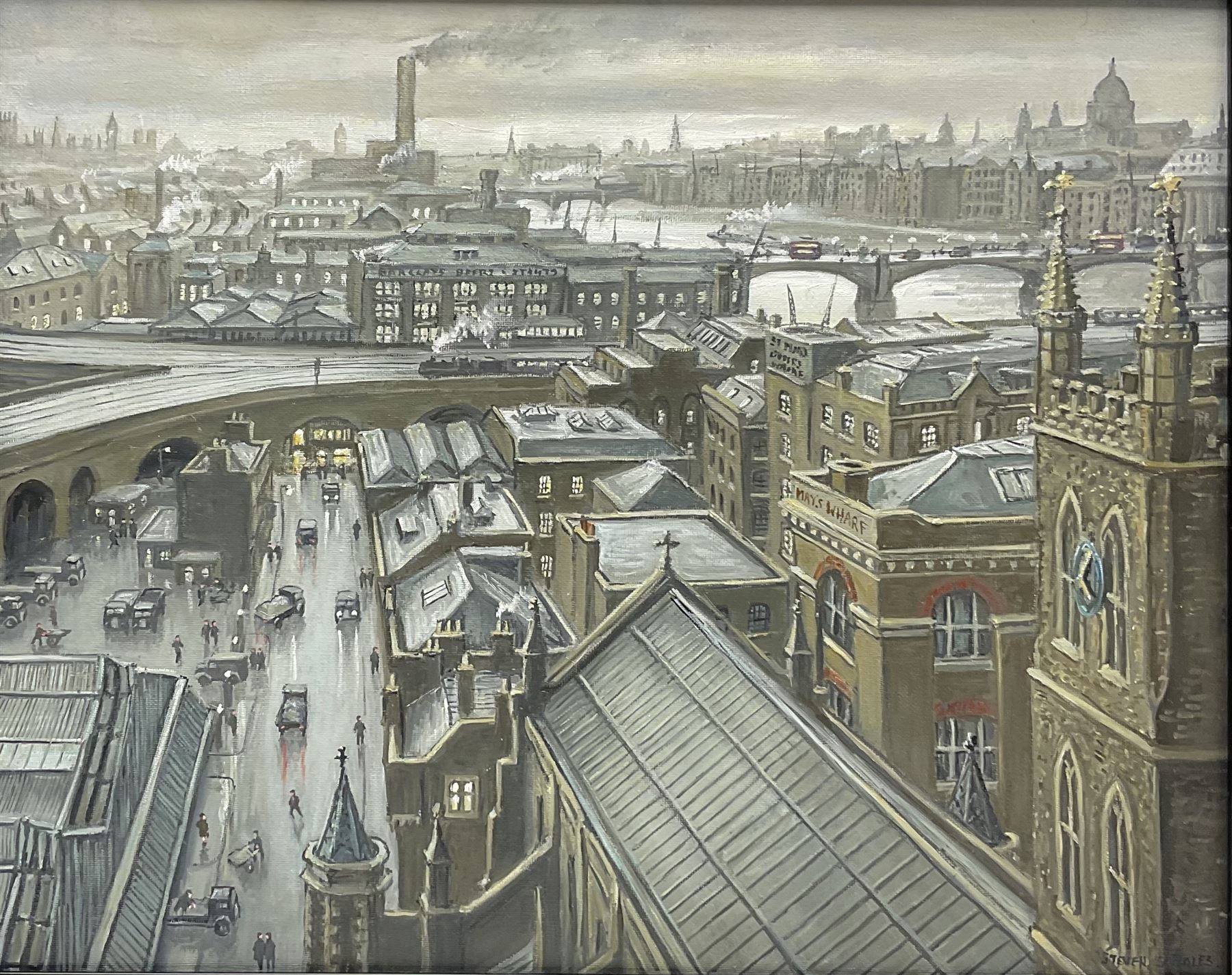 Steven Scholes | The Borough Market Southwark London (1962) | MutualArt