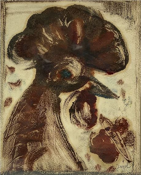 Jakub Bauernfreund | Study of a Cockrell's Head | MutualArt