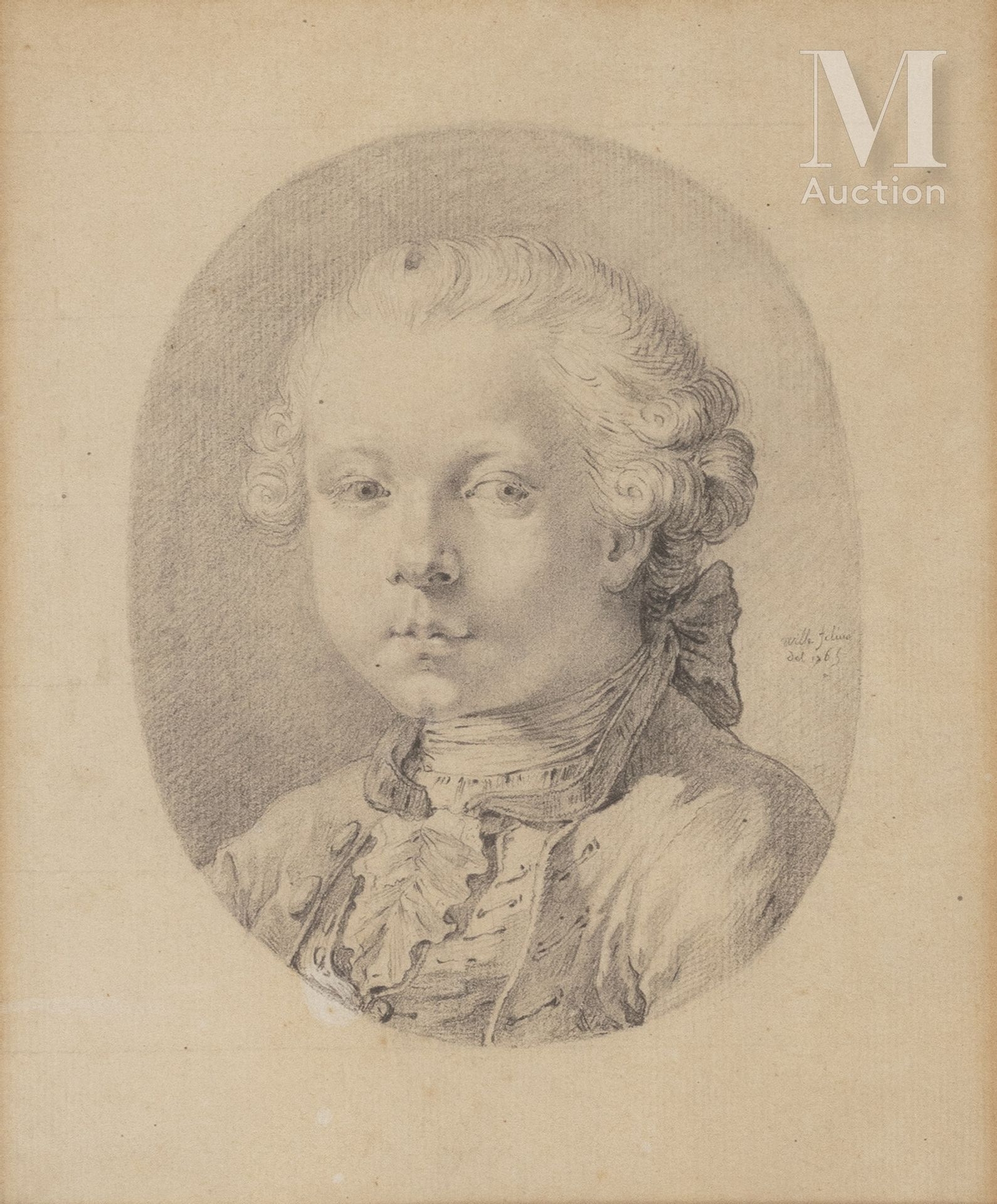 Pierre-Alexandre Wille | Portrait de jeune homme en buste (1765 ...