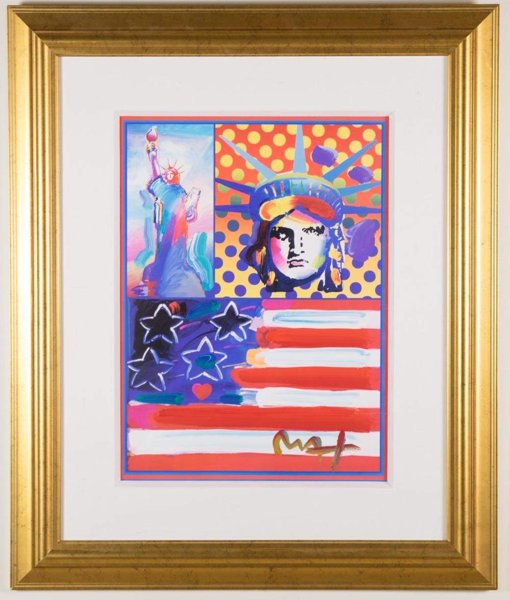 Peter Max | God Bless America IV | MutualArt