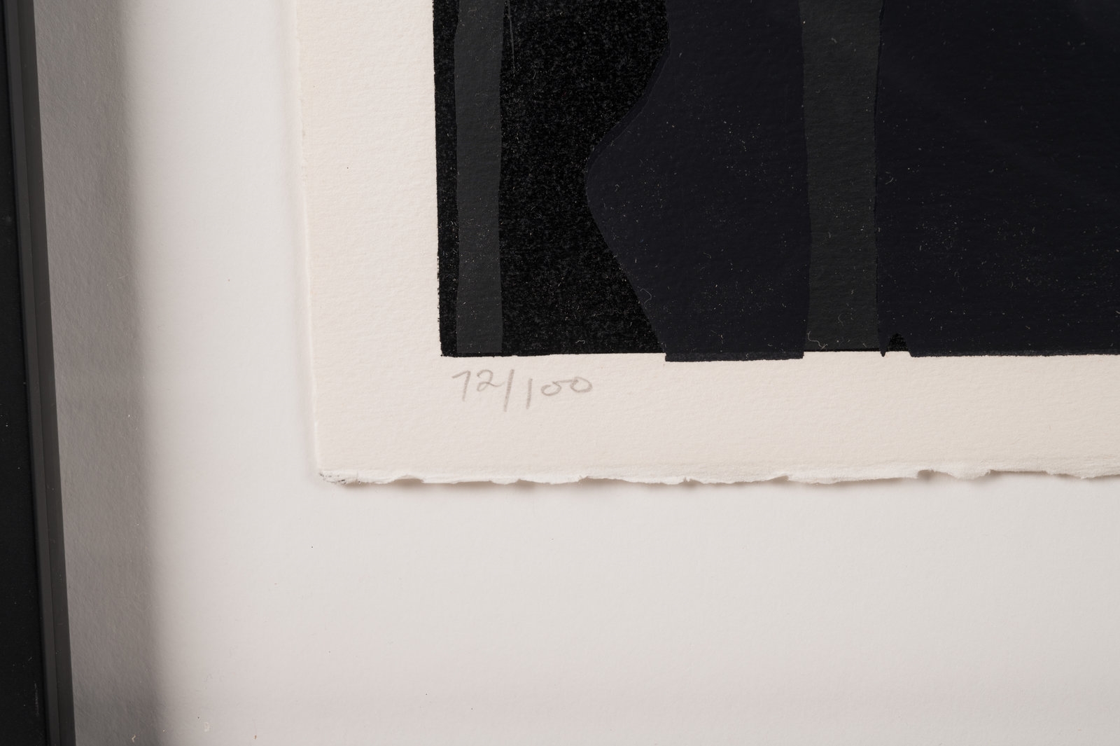 Larry Poons | Untitled (Black/Blue) (1980) | MutualArt