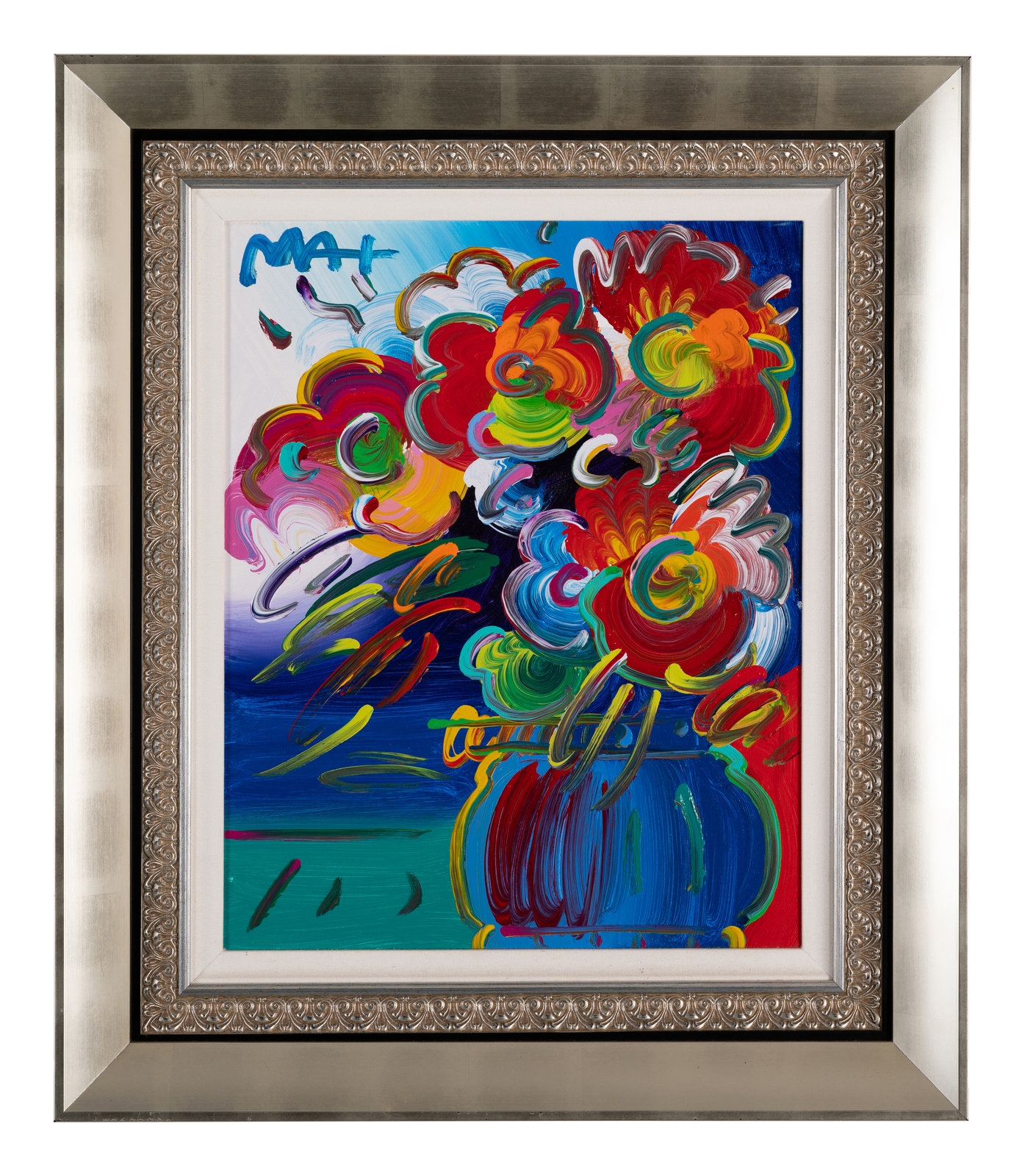 Peter Max | Vase of Flowers Series XVII (2014) | MutualArt