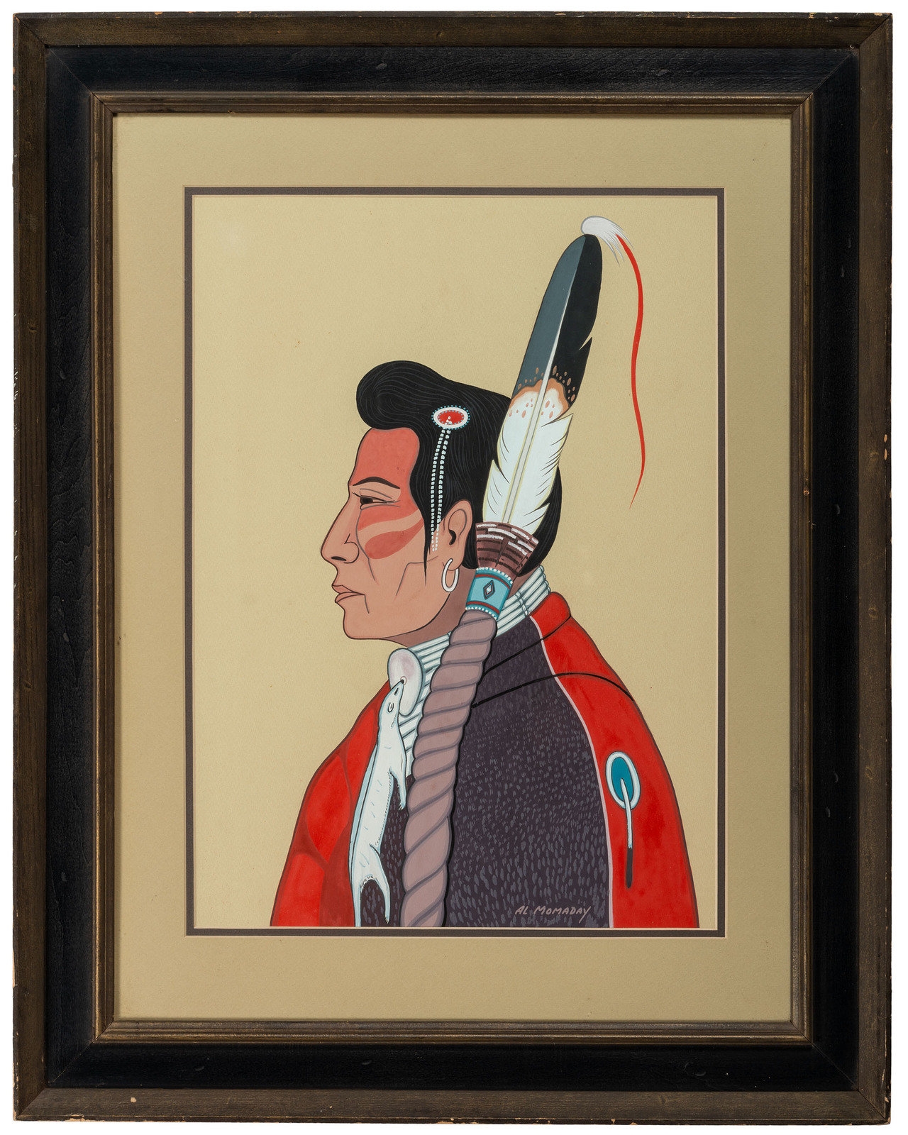Al Momaday | untitled, portrait | MutualArt