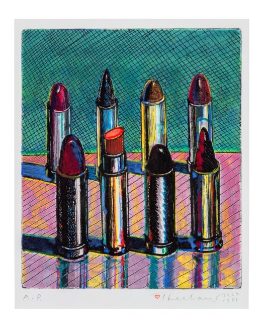 Wayne Thiebaud | Eight Lipsticks (1964 - 1988) | MutualArt